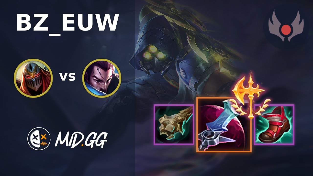 MID.GG: [ BZ_EUW ] Zed MID vs Yasuo | EUW GRANDMASTER | LOL Season 2025 ...