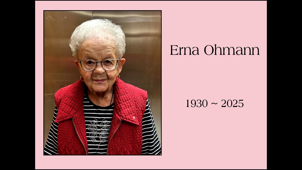 Funeral Service for Mrs. Erna Ohmann - YouTube