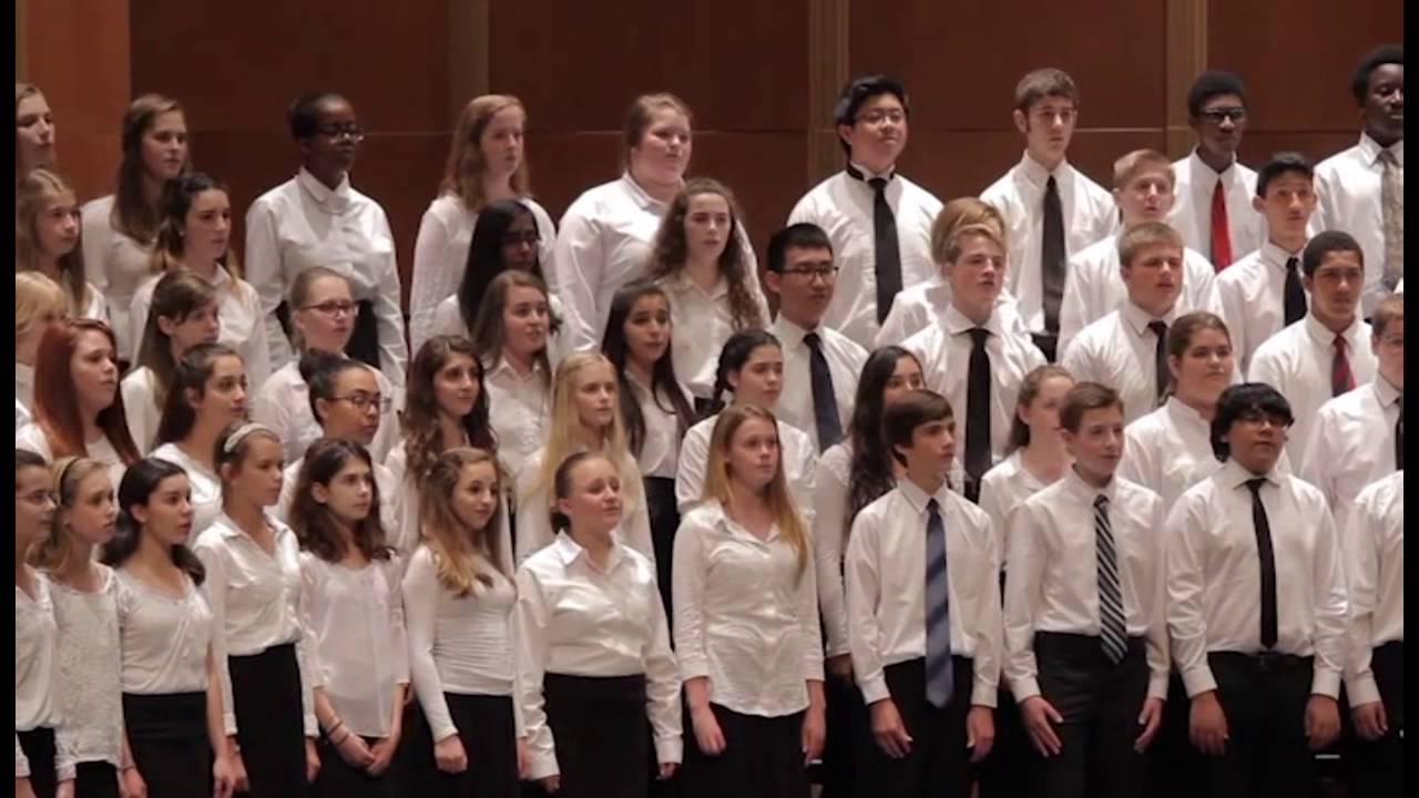 Virginia All State Middle School SATB Choir 2016 - YouTube