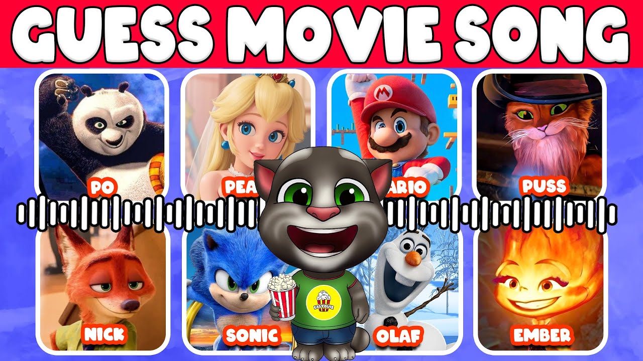Guess The Movie Song | Netflix Puss in Boots, Super Mario Bros, Sonic ...