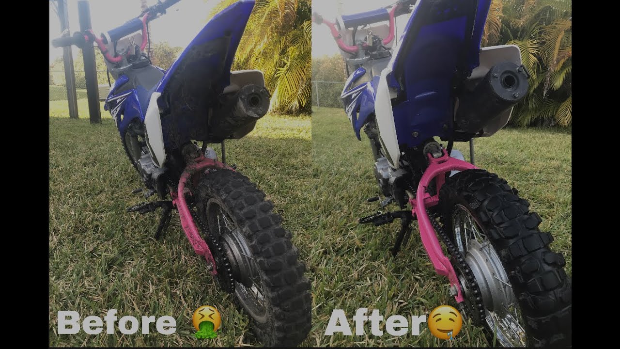 HOW TO CLEAN YOUR DIRT BIKE!! *YAMAHA TTR 110* - YouTube