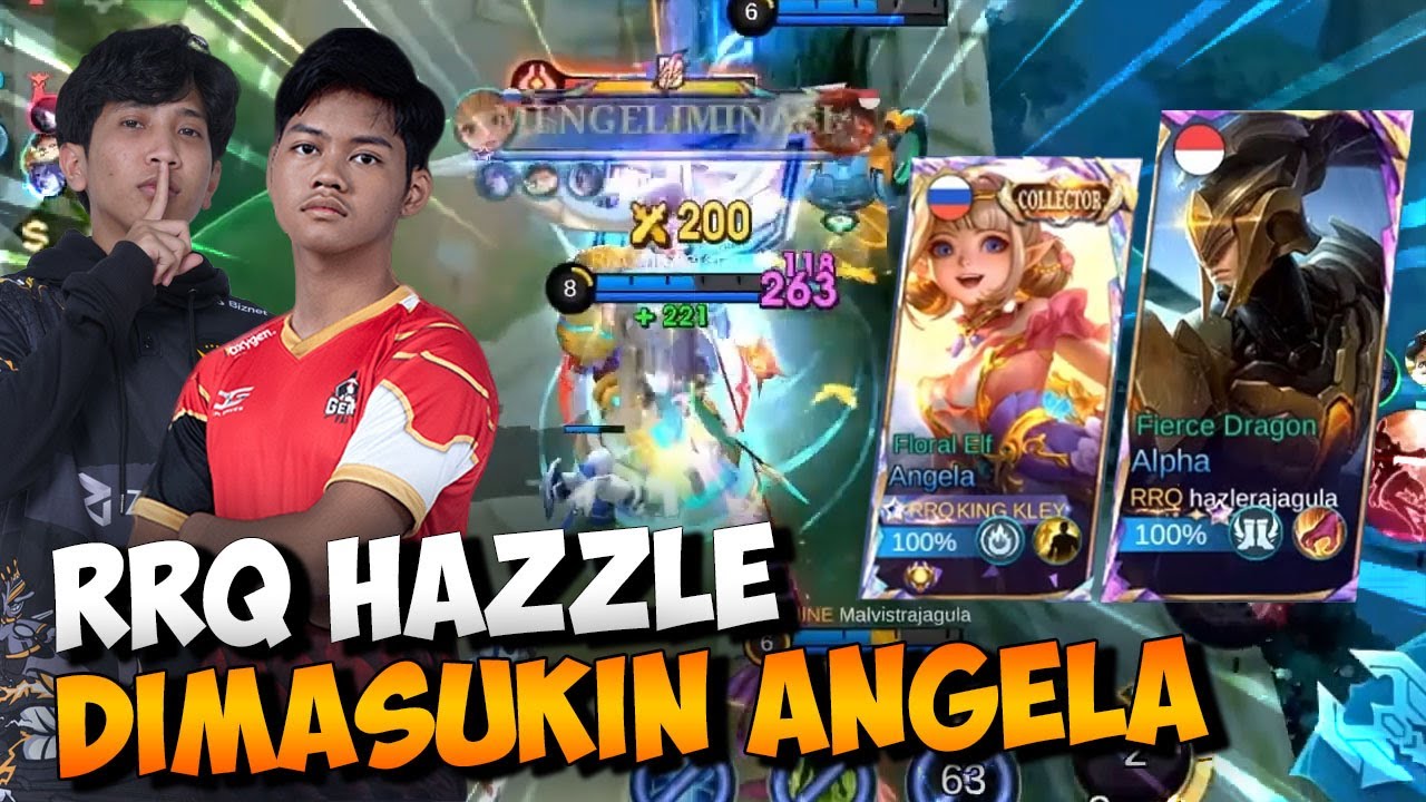 COMBO ANGELA KING KLEY DAN ALPHA RRQ HAZZLE GAMEPLAY !! - YouTube