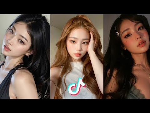 Beautiful asian girls look transition (douyin/Chinese tiktok)