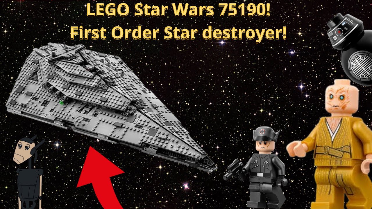 Lego star wars zestaw 75190 Star destroyer typu Resurgent! - YouTube