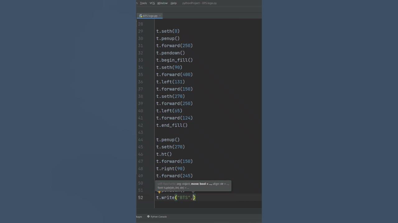 Bts 🎶 Logo Bts Logo Using Python Turtle 🔥🎶 Youtube