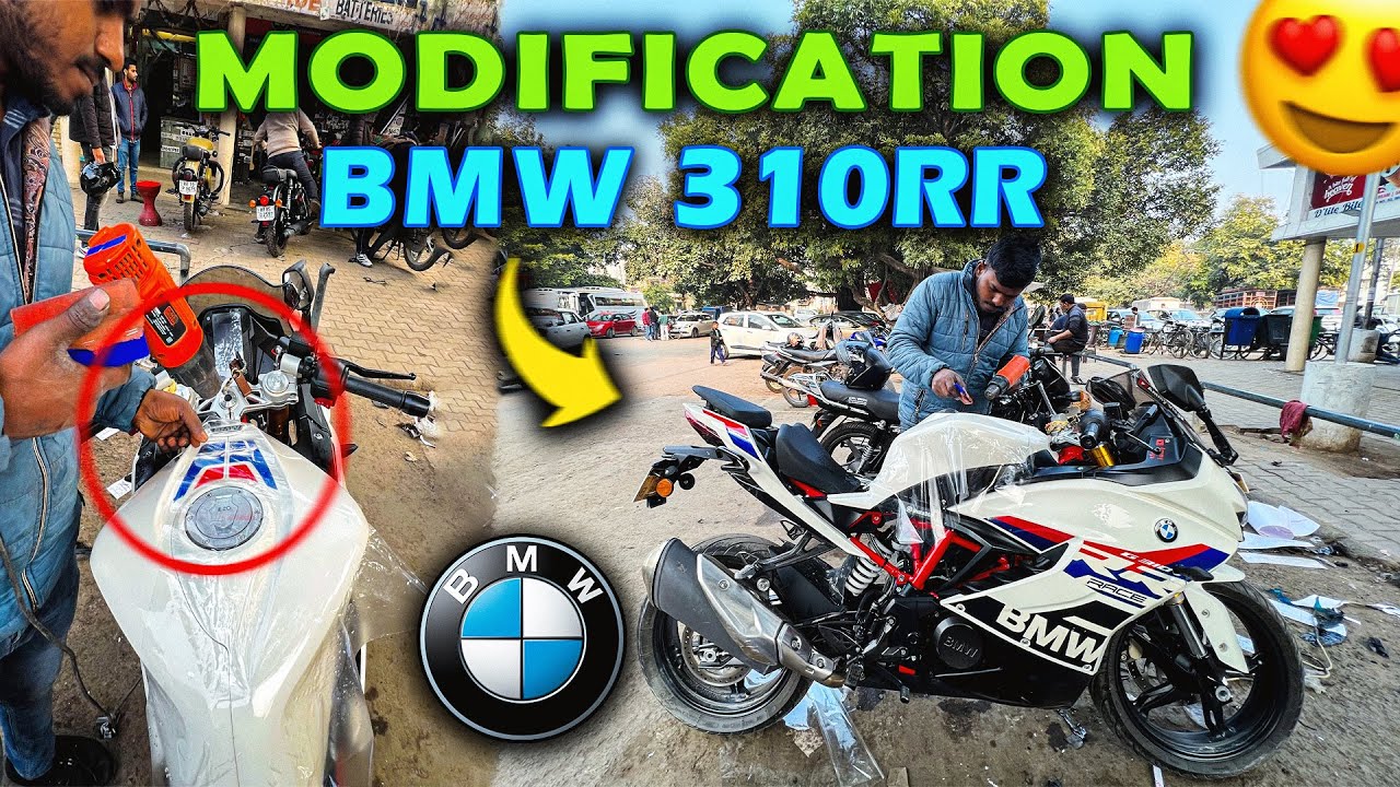 NEW 😍MODIFICATION IN BMW G310RR | PAINT PROTECTION FILM ON BMW G310RR ...