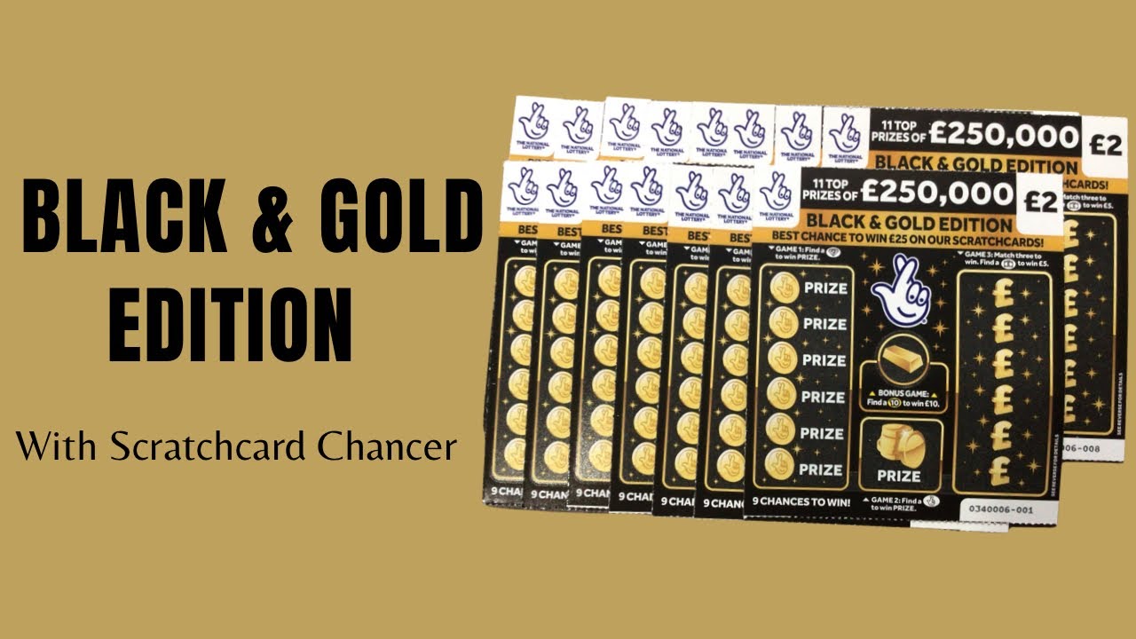 Black & Gold edition - £2 scratch cards today - with Scratchcard ...