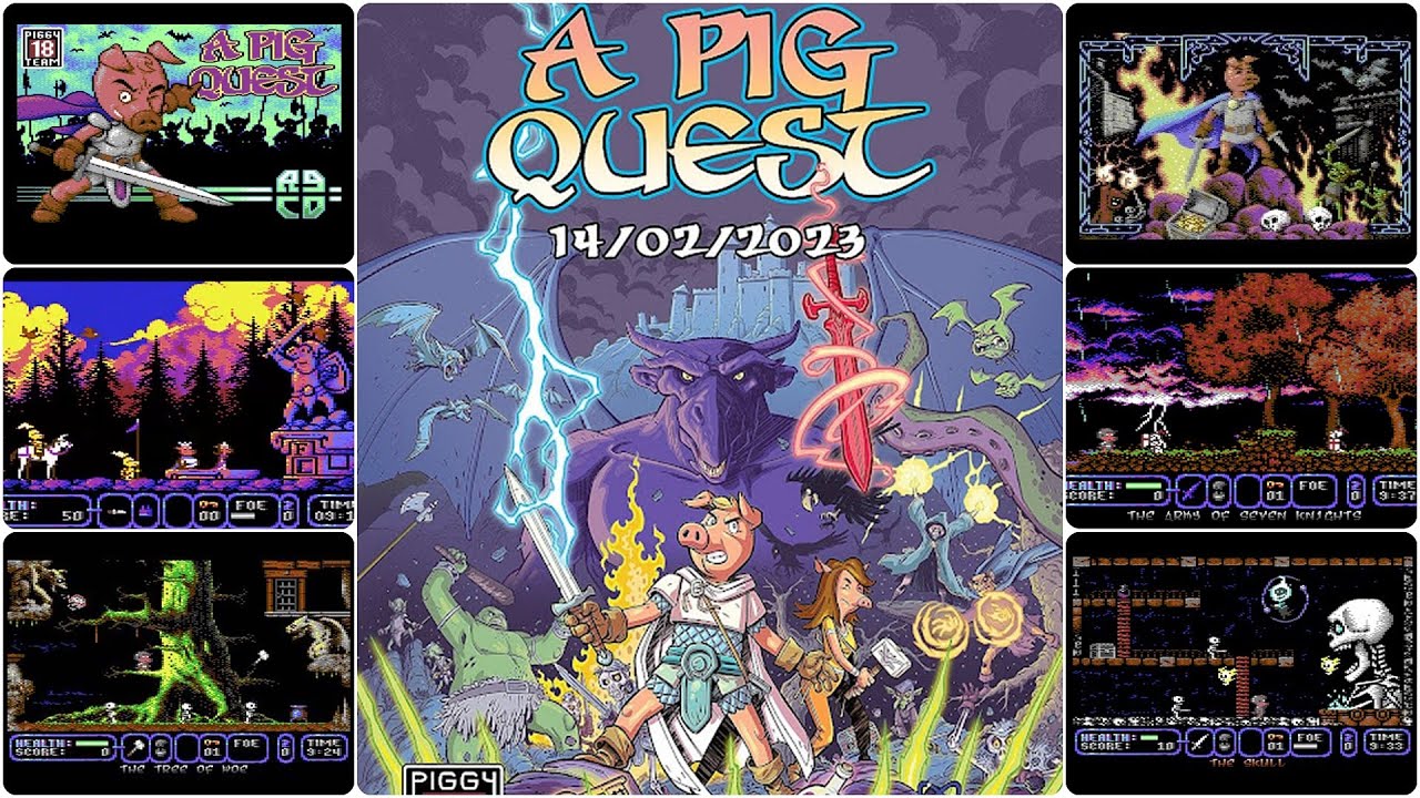 Borsuk Retro Gry TV: COMMODORE 64 - A PIG QUEST (Protovision 2023 ...