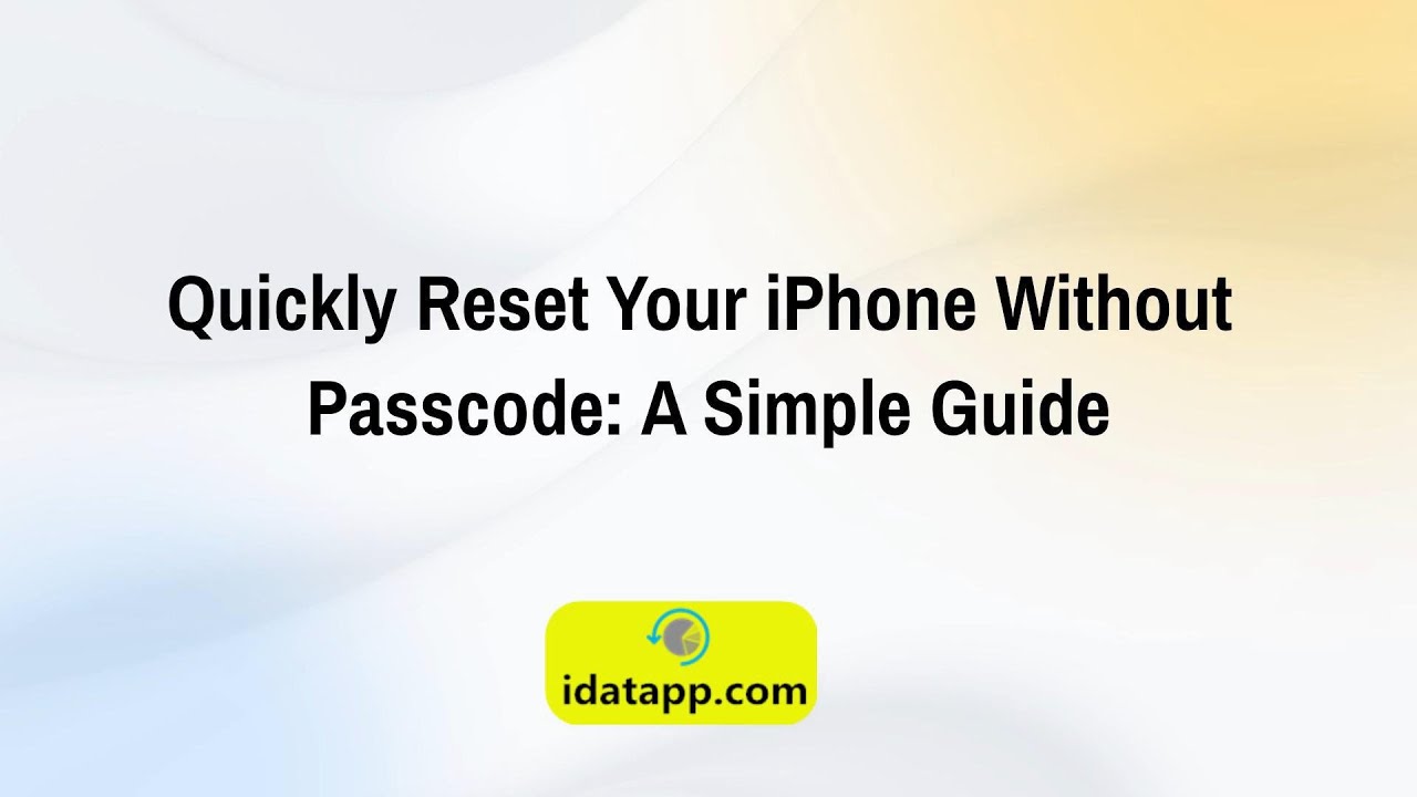 How to Factory Reset iPhone Without Password for Free - YouTube