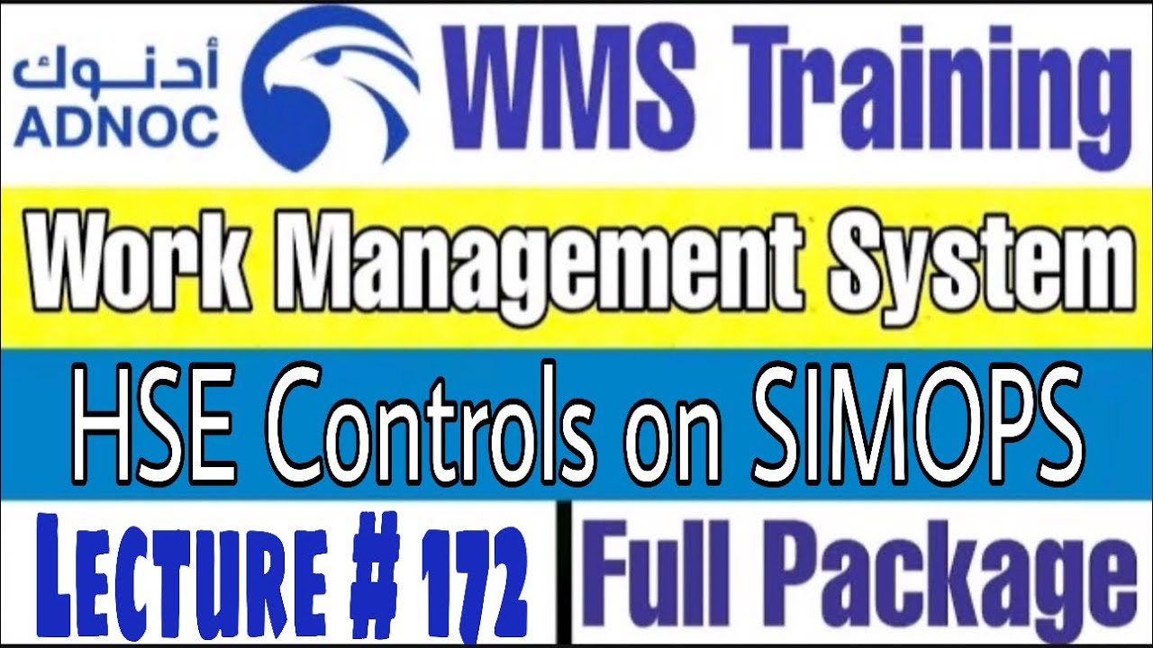 HSE Controls on SIMOPS as per ADNOC WMS | Lecture # 172 - YouTube