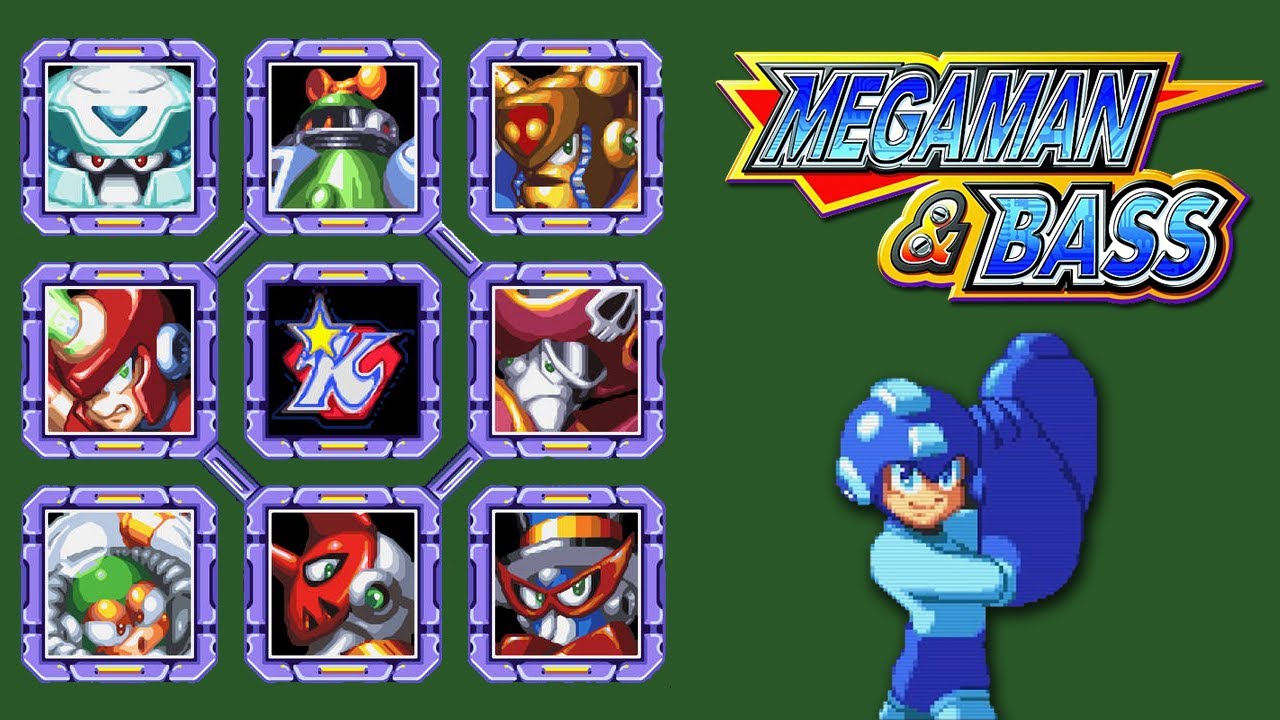 Rockman & Forte (Mega Man & Bass) SNES - All Robot Masters [Mega Buster ...