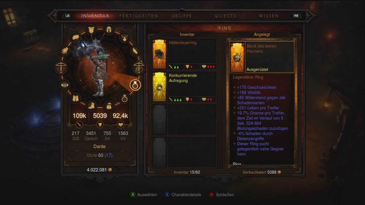 Diablo 3 Höllenfeuerring der Geschicklichkeit/ Hellfire Ring of ...