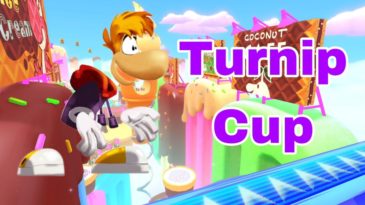 rayman kart 8 deluxe turnip cup - YouTube