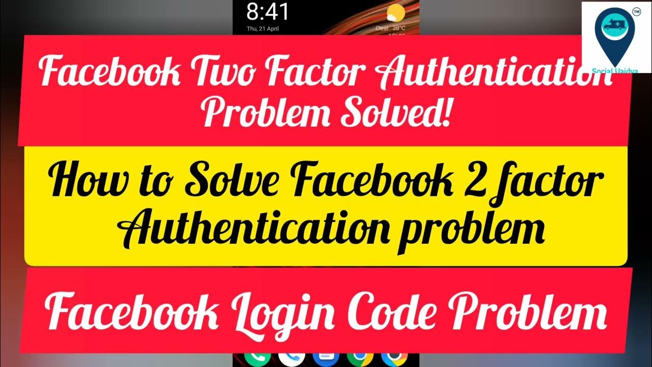 Facebook 2 Factor Authentication Lost Phone Problem Solved 2022 | Facebook Login Code 2 Step ...