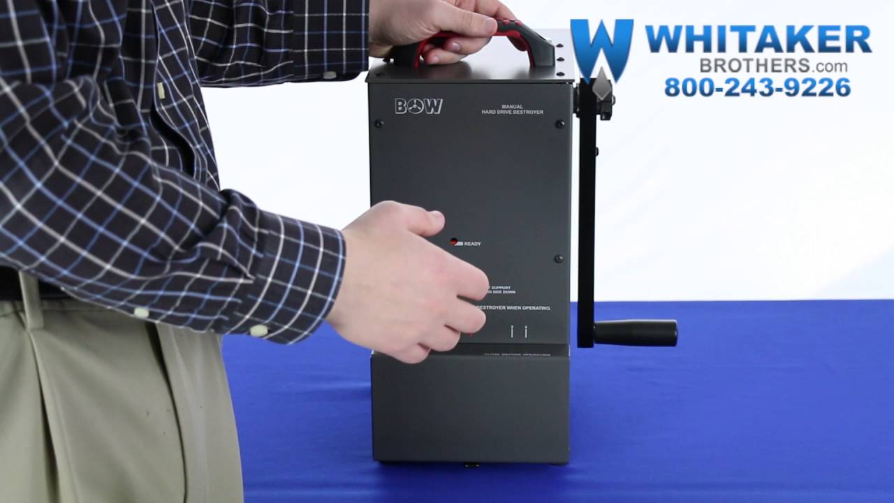 Bow Industries Manual Hard Drive Crusher - YouTube