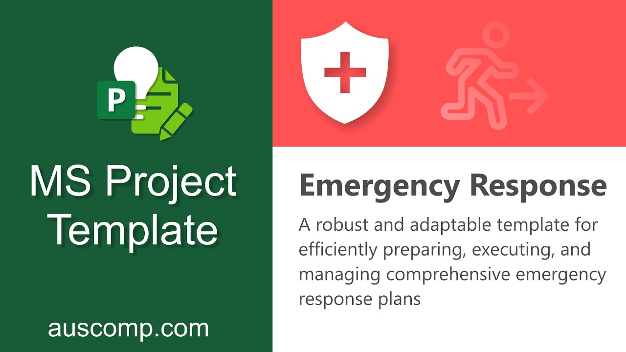 MS Project Template - Emergency Response - YouTube