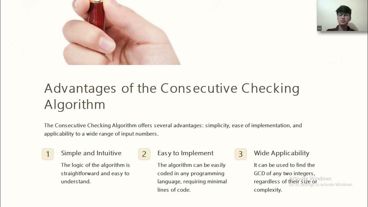 Consecutive checking algorithm for GCD by(Harshith) - YouTube