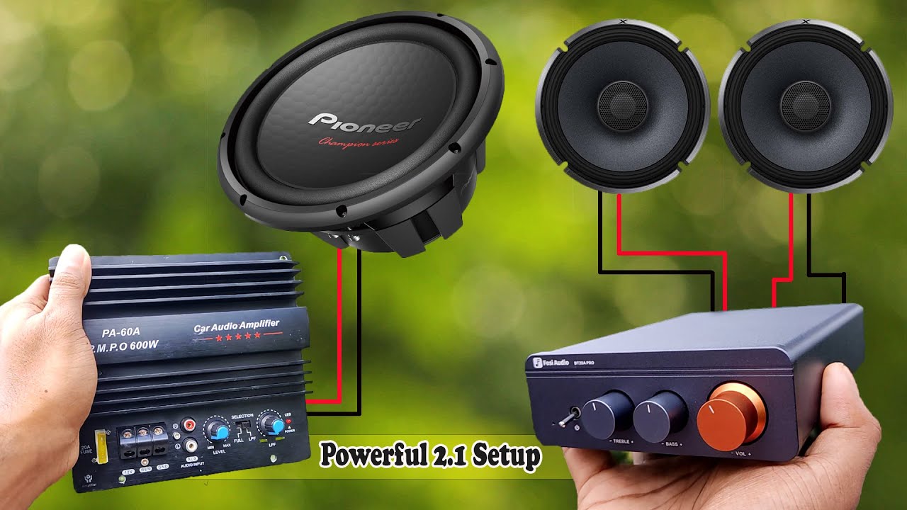 Fosi BT20A Pro + PA60A Car Amplifier | Powerful 2.1 Setup !! - YouTube