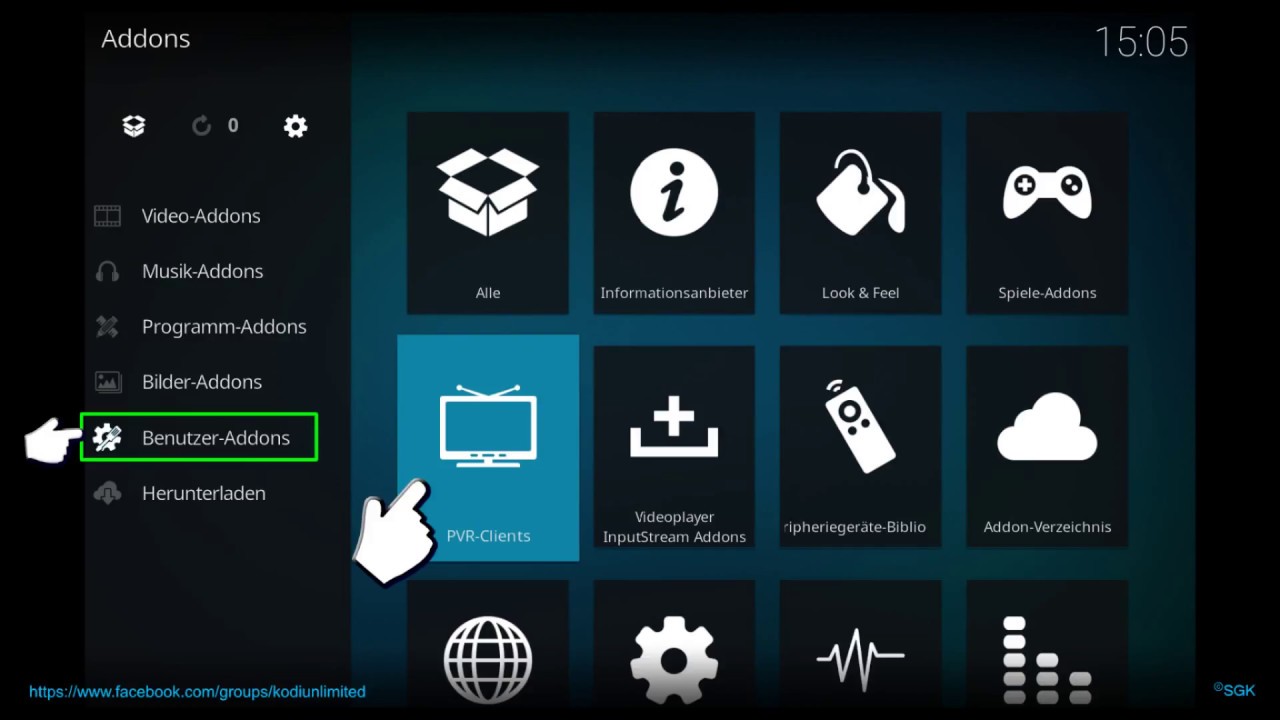 Anleitung: PVR IPTV Simple Client konfigurieren - YouTube