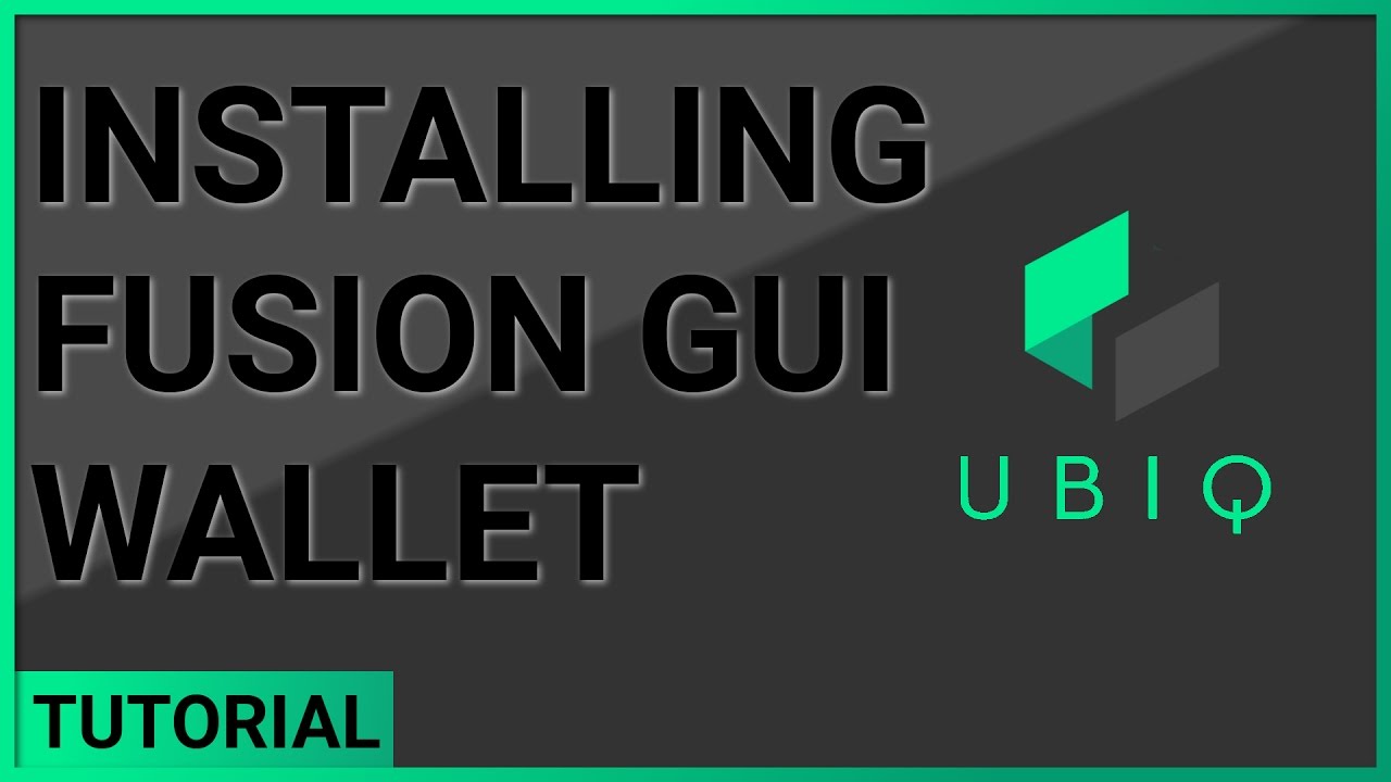Installation - Fusion GUI Wallet | Windows - YouTube