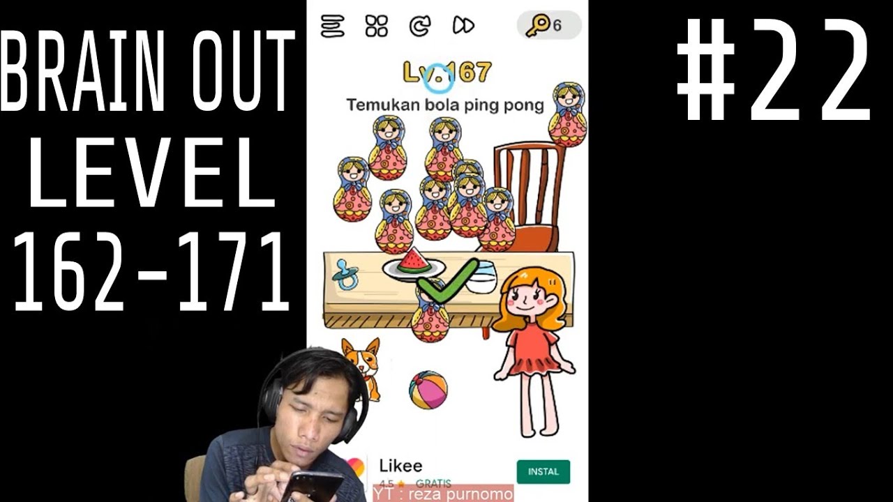 Brain out #22 | senam otak dulu Level 162 163 164 165 166 167 168 169 ...