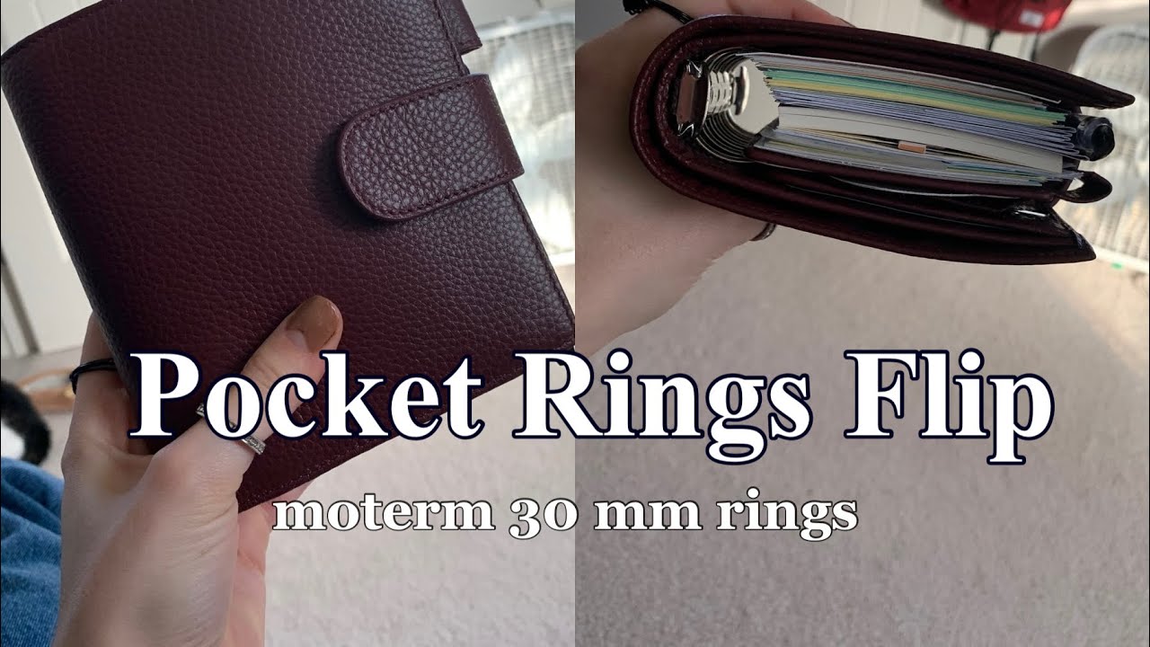 Moterm Pocket Rings Planner Flip Through | 30mm rings - YouTube