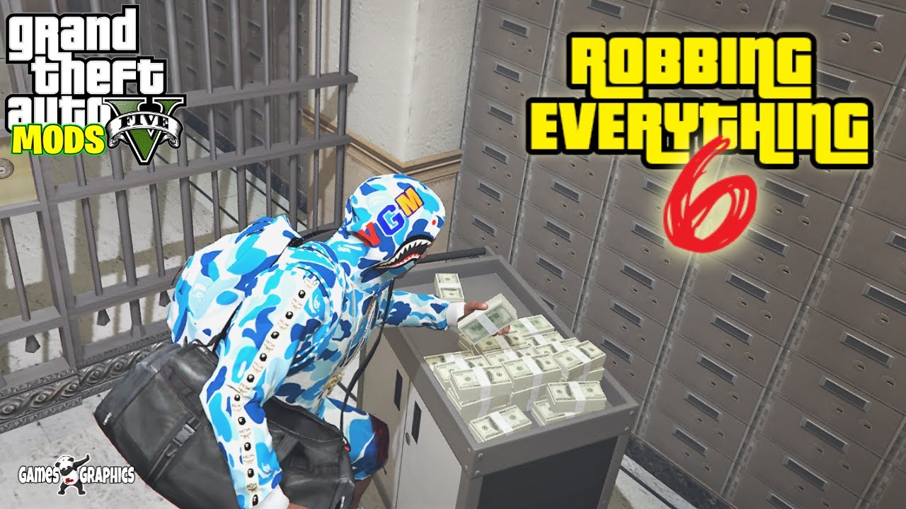 GTA 5 - ROBBING EVERYTHING #6 - YouTube