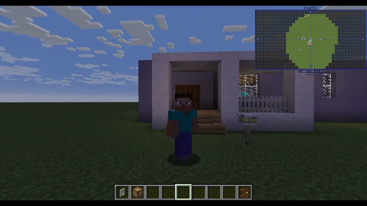 minecraft (How to build) modern house with mods pt1 of 3 - YouTube