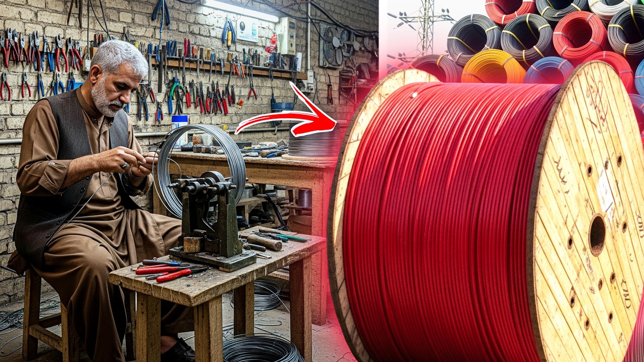 The Amazing Industrial Process Behind Giant Metal Wire Reels – Full ...