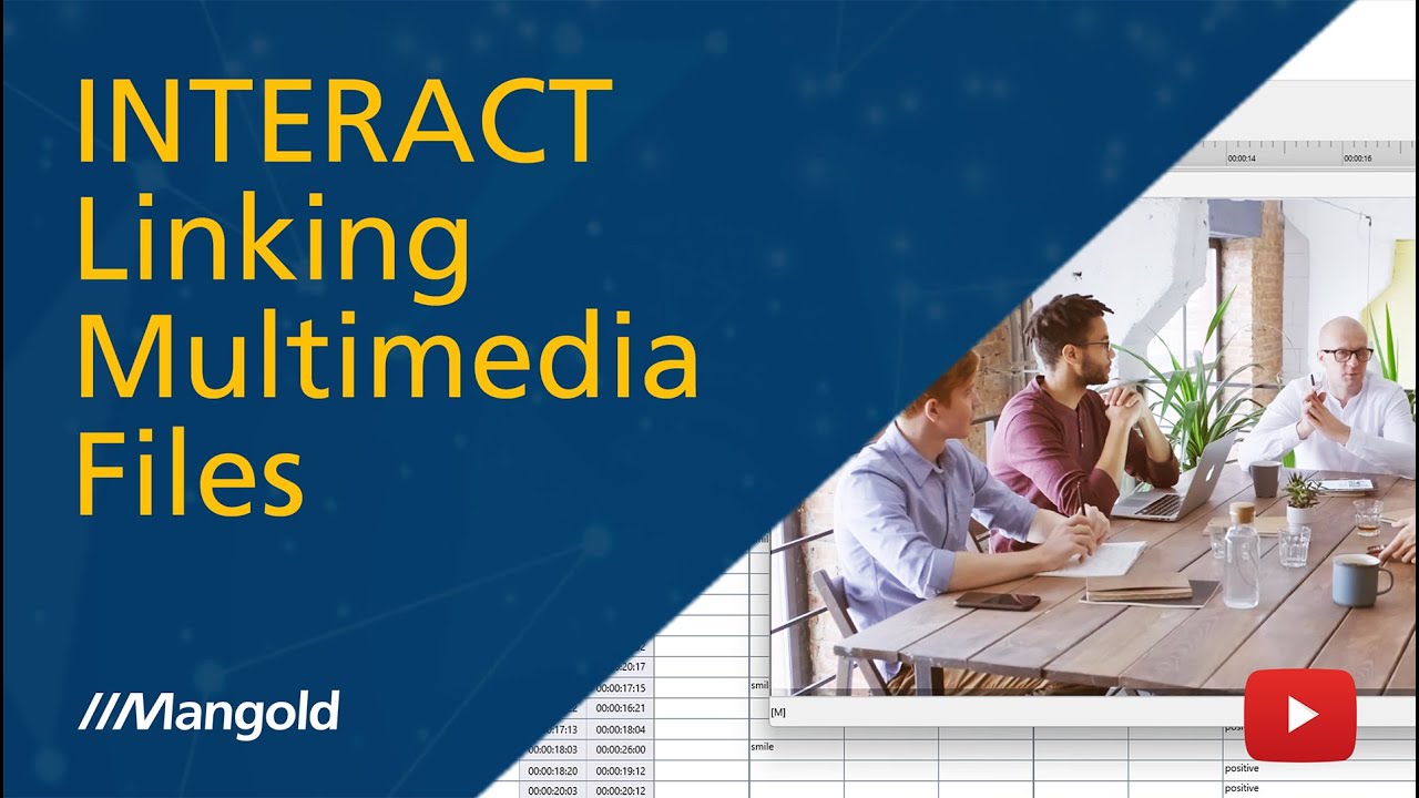Tutorial on how to link multimedia files in the Mangold INTERACT software - YouTube