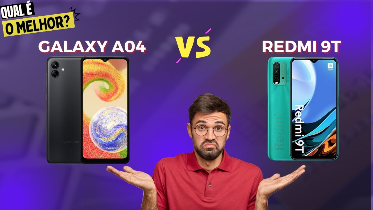 Galaxy A04 4G vs Redmi 9T 4G [COMPARATIVO] - YouTube