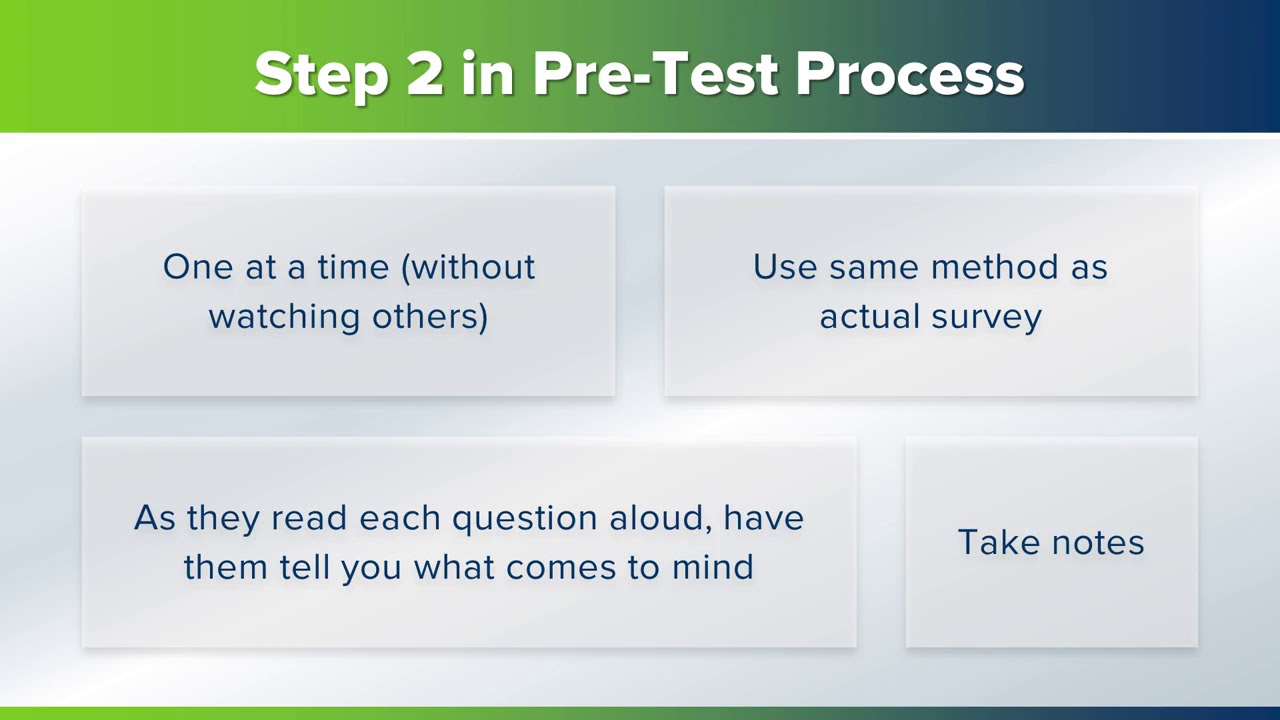 Pre-Testing Your Survey - Quantitative Research - YouTube