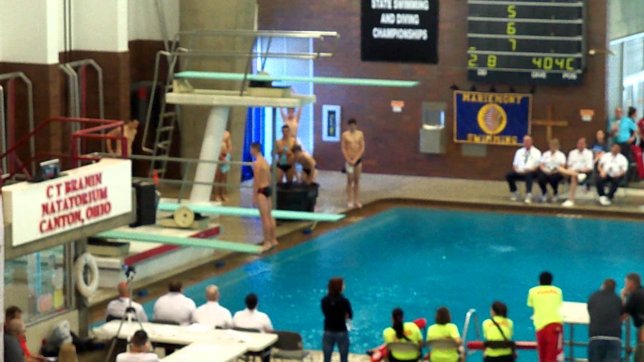 Brock Fletcher State Dive 10-2/25/15 - YouTube