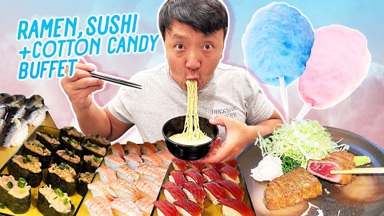 All You Can Eat JAPANESE RAMEN, SUSHI & "Make Your Own" COTTON CANDY ...