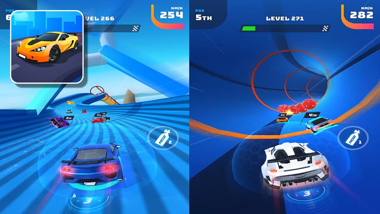 Race Master 3D Gameplay Levels 266 to 275 Boss Fight Double Screen ...
