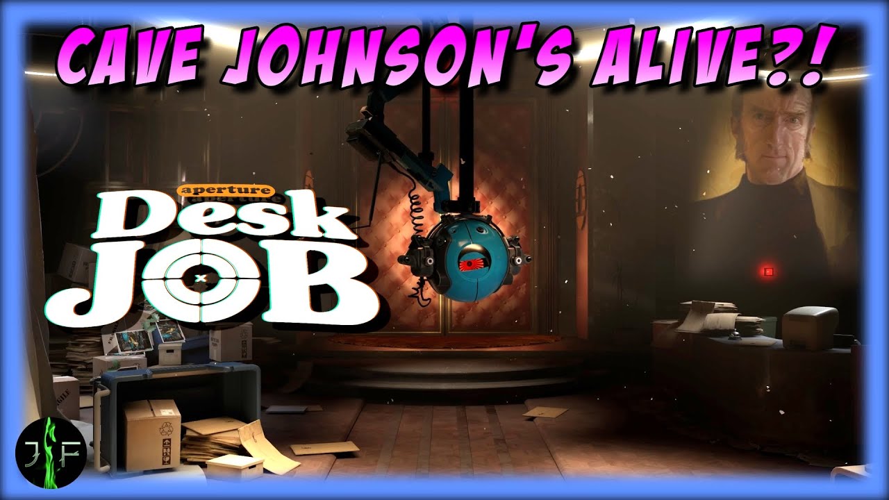 We are going to meet CAVE JOHNSON! - Aperture Desk Job - YouTube