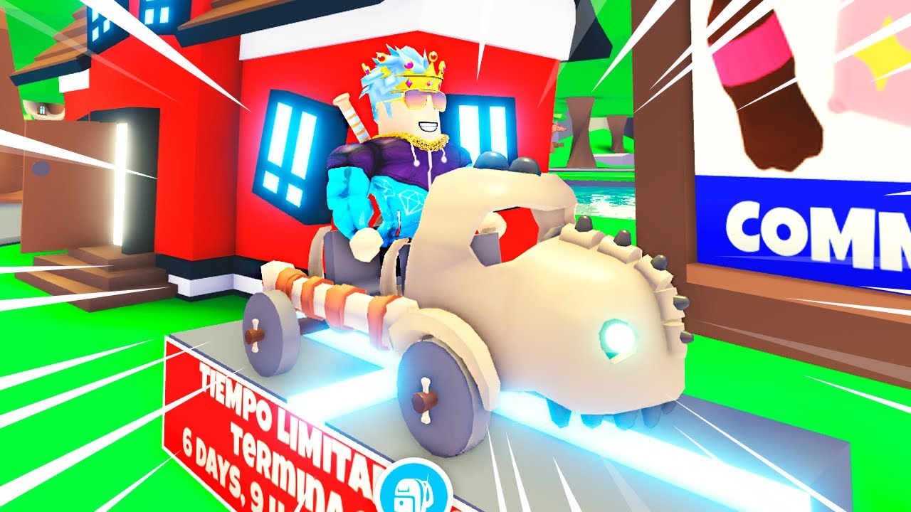Nuevo coche legendario *esqueleto T-Rex* | adopt me - YouTube