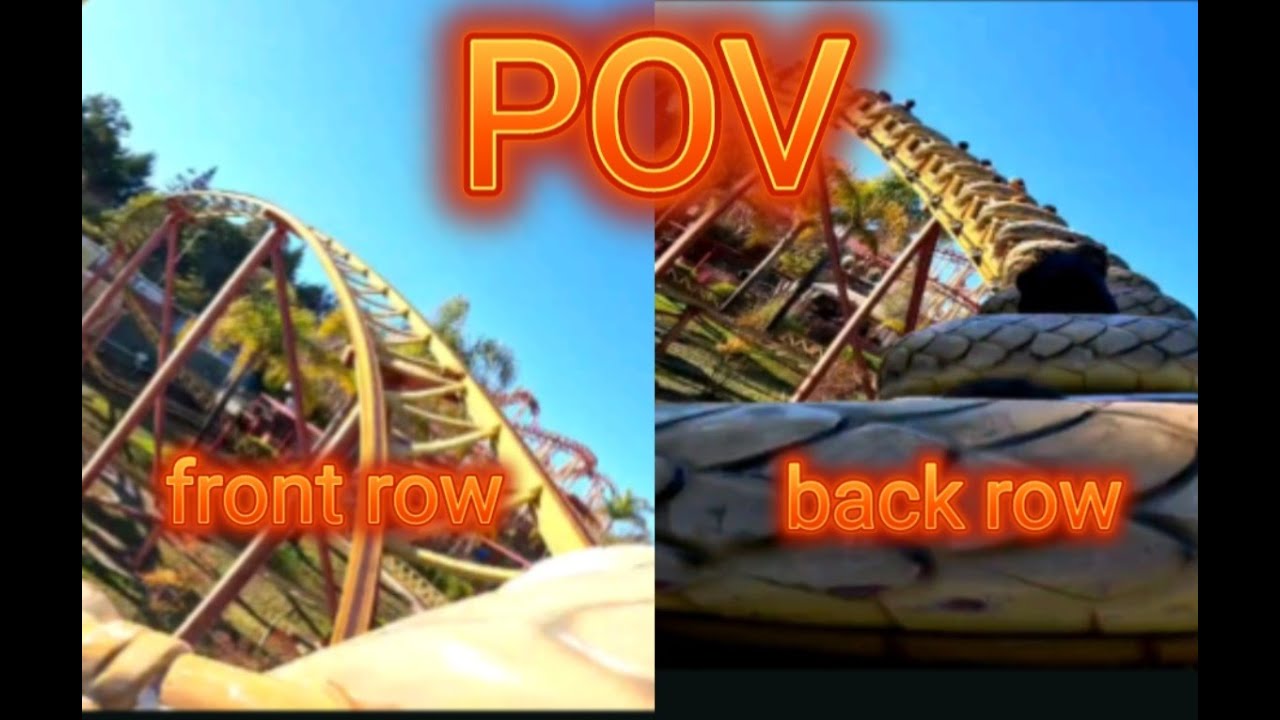 Cobra Front and Back Row POV | Six Flags Discovery Kingdom - YouTube