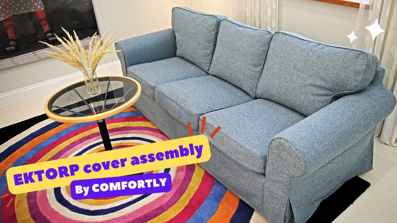 COMFORTLY IKEA Ektorp Hand Made Replacement Covers - Assembly - YouTube