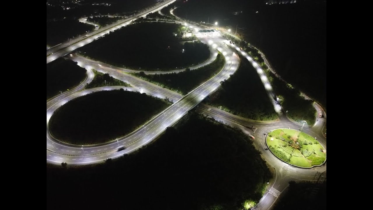 Minister KTR Inaguration of The LED Illumination KOKAPET TO SHAMSHABAD ...
