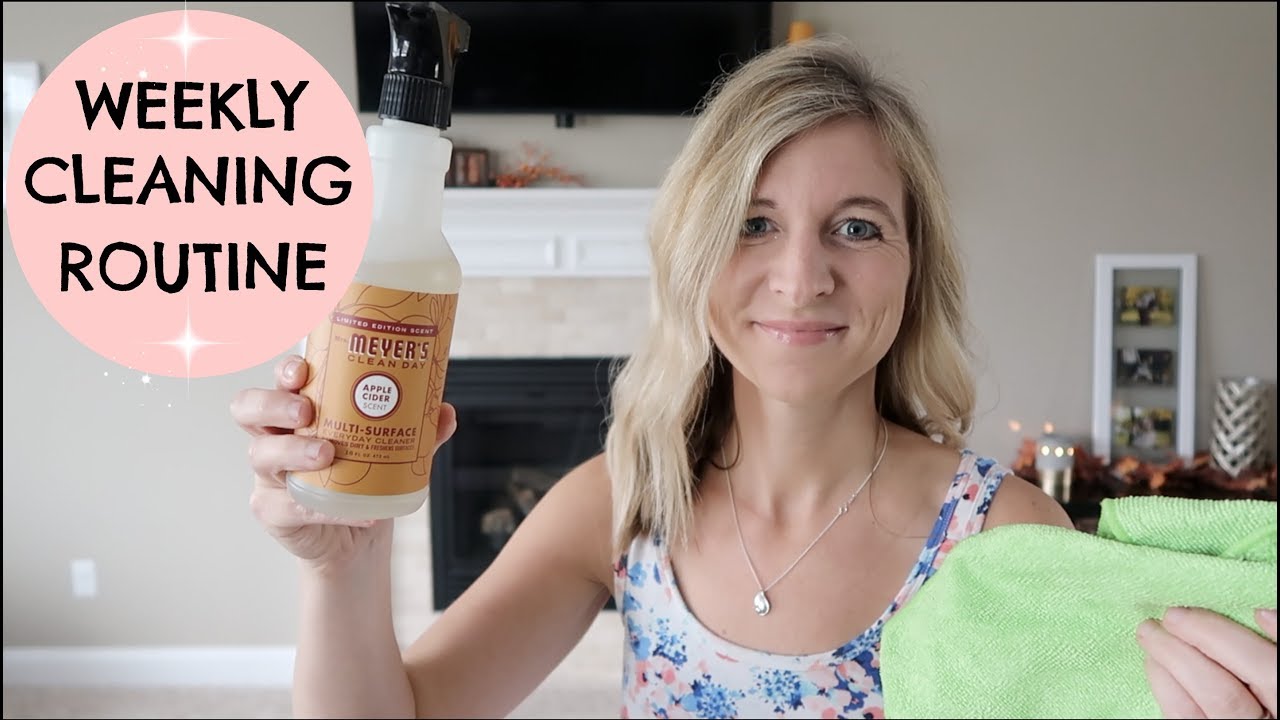 MY EASY WEEKLY CLEANING ROUTINE | HOW I ALWAYS HAVE A CLEAN HOUSE ...