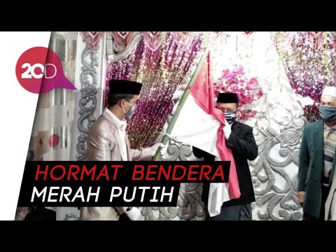Nikah Pas 17 Agustus, Mempelai dan Tamu Sikap Sempurna Jelang Akad!