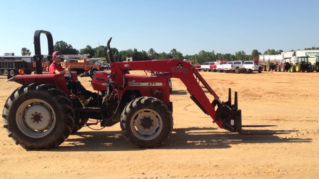 MASSEY FERGUSON 471 4X4 UTILITY TRACTOR W/MASSEY FERGUSON 1071 LOADER ...