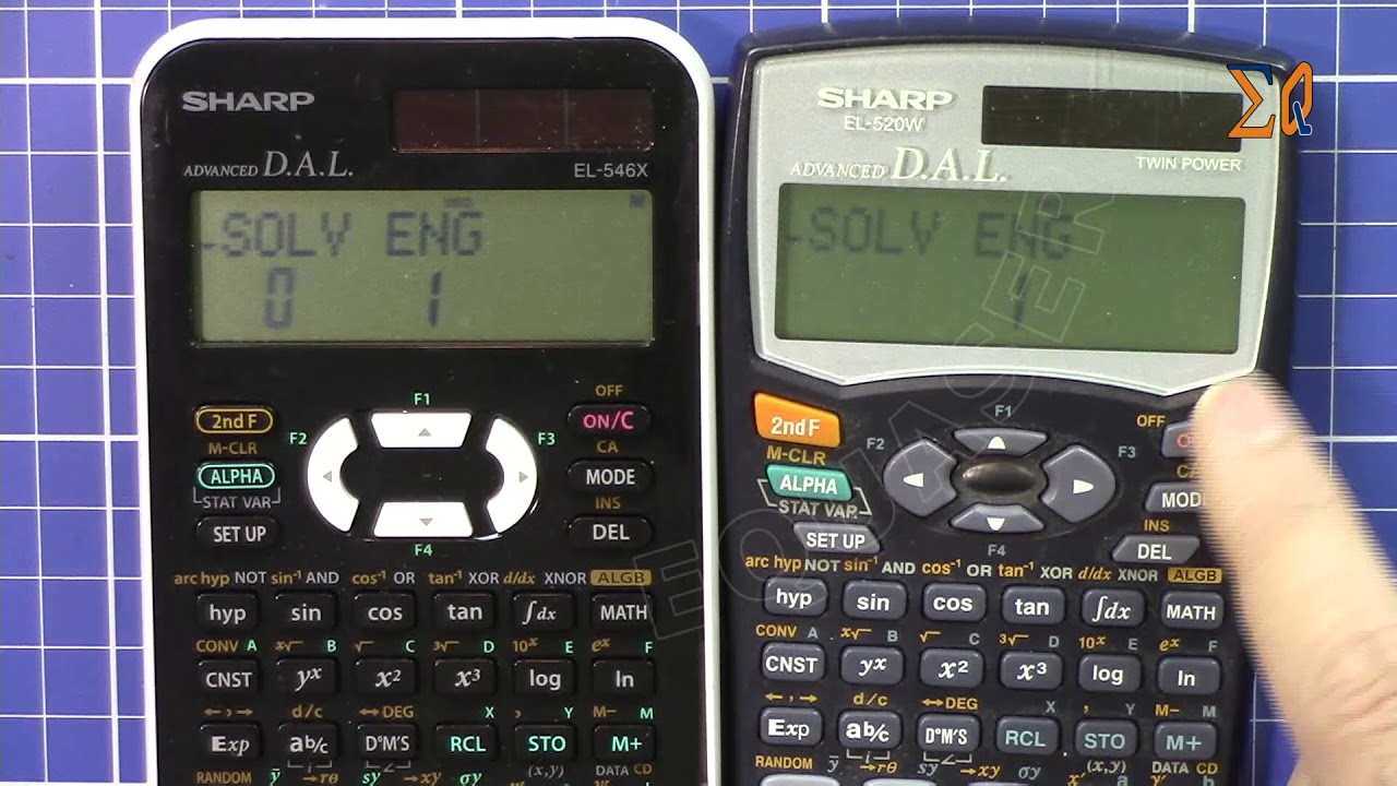 Compare Sharp EL-546X vs EL-520W Calculators functions and featrues ...