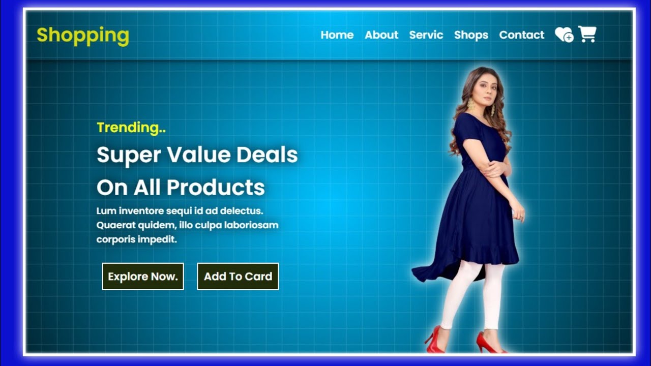 How To Make Ecommerce Website Using HTML And CSS Step-by-Step | Complete Responsive Website ...