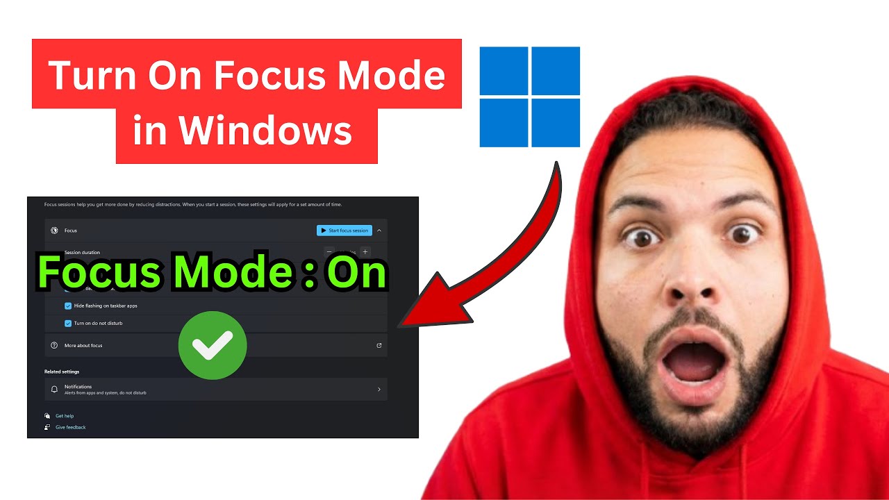 How to Turn On Focus Mode in Windows 11 (PC & Laptop) - YouTube