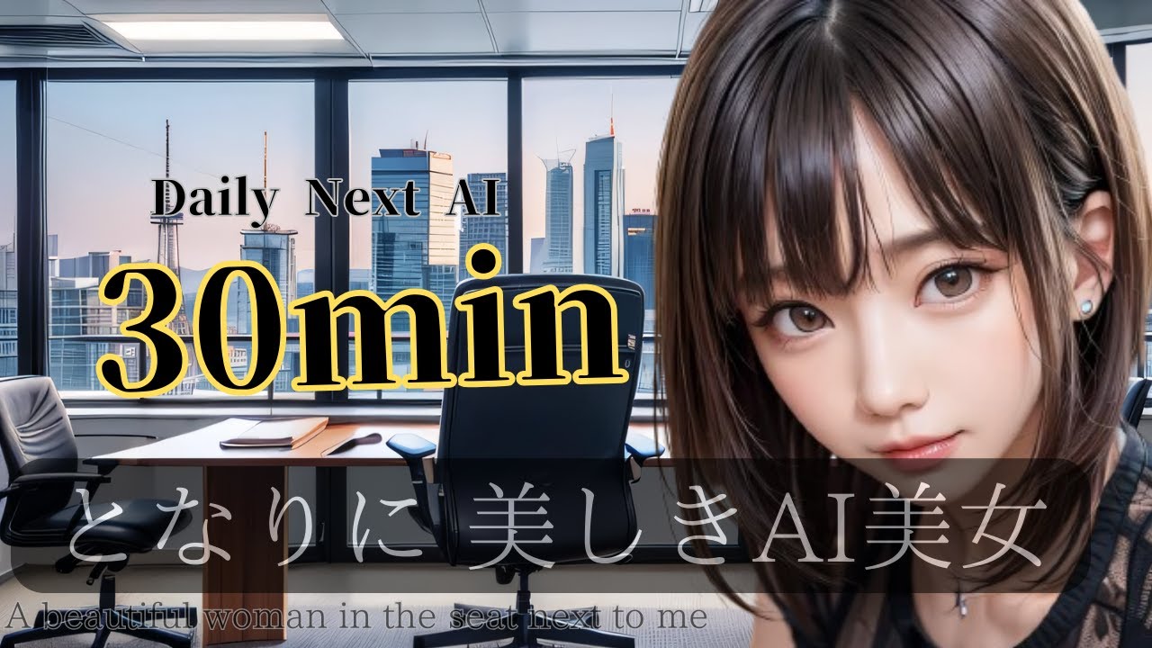【作業用 30分】となりに美しき美女/自然にモチベーションが上がり、インスピレーションが湧いてくる動画【仕事・勉強・睡眠】30分バージョン🔴