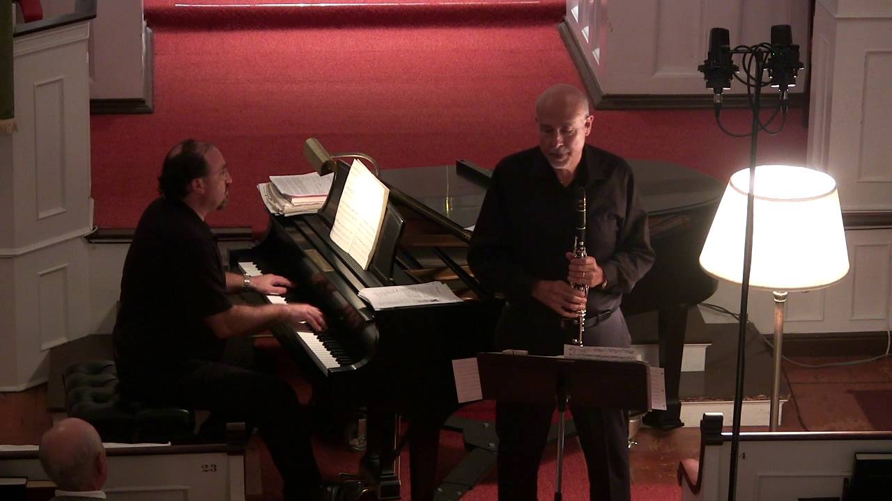 Steve Loew, clarinet and Daniel Weiser play "BLUES" by Michelle Mangani ...