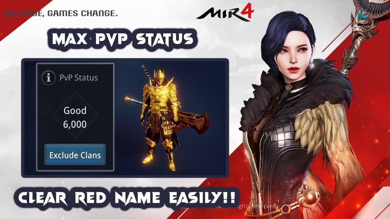 MIR4 6000 PROPENSITY POINTS MAX PVP STATUS | FASTEST WAY TO REMOVE RED ...