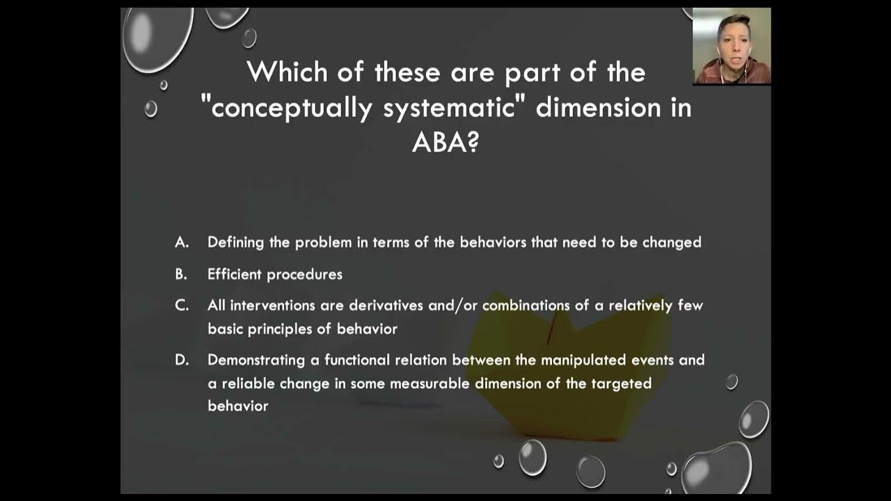A.5 Identify the goals of behavior analysis as a science (i.e ...
